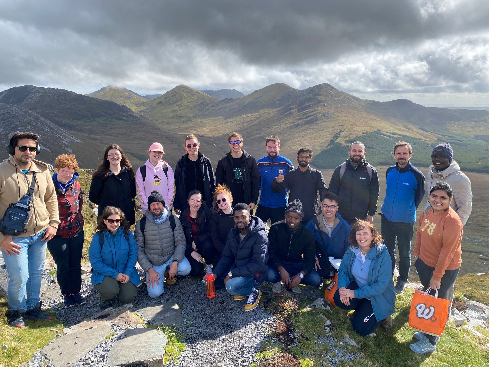 Hillwalking in the Connemara National Park - Cohort 4 students made it ...